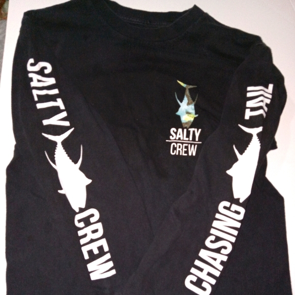 Salty Crew | Shirts & Tops | Salt Crew Small Black | Poshmark